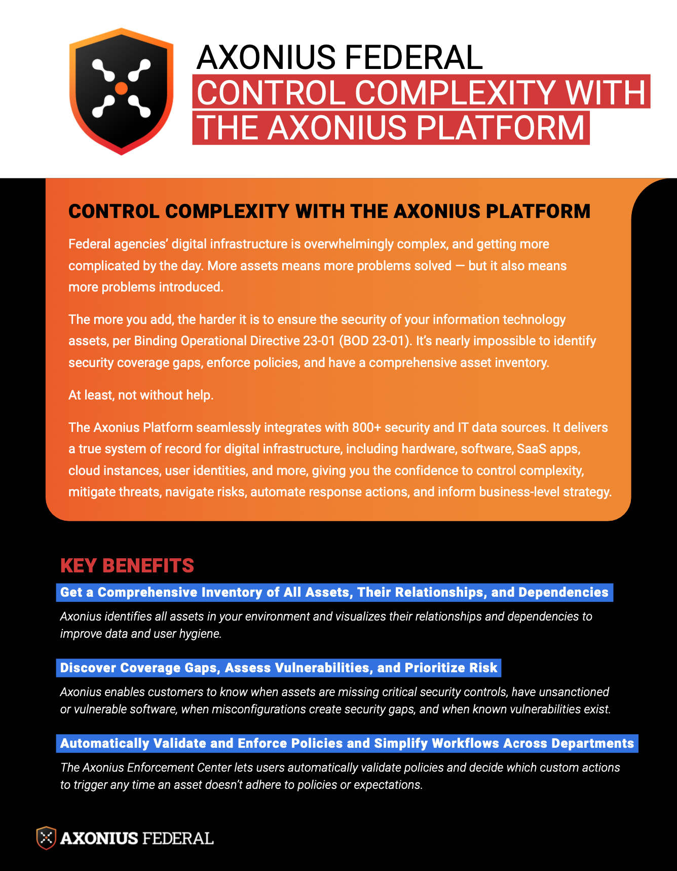 More about the Axonius Platform