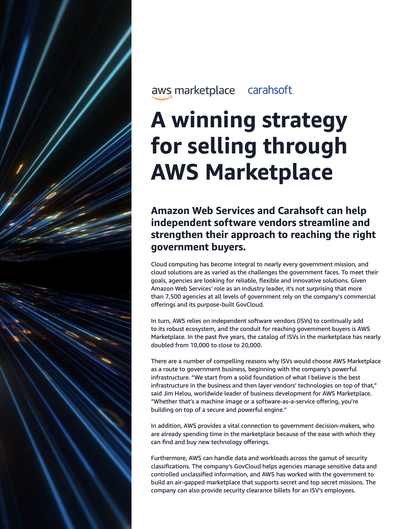 A winning strategy for selling through AWS Marketplace