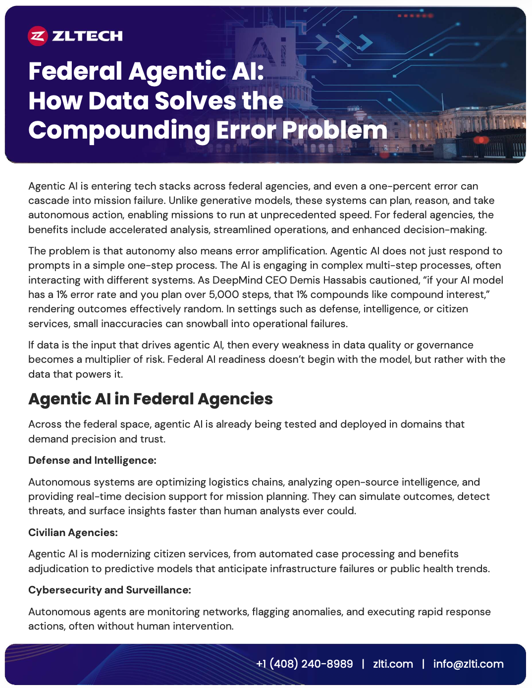 Federal Agentic AI: How Data Solves the Compounding Error Problem