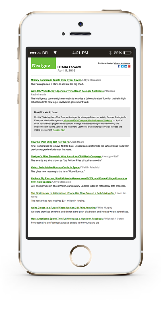 Stay up-to-date with the latest developments in how agency CIOs are ...