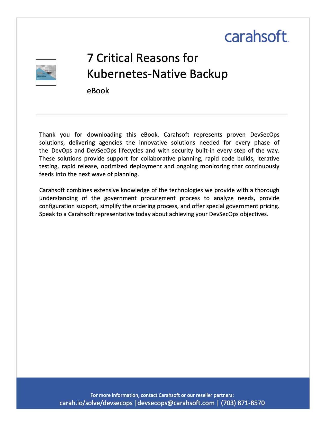 7 Critical Reasons for Kubernetes-Native Backup