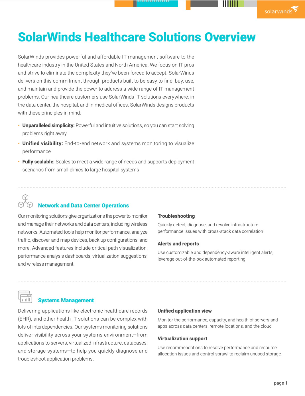 Solarwinds Healthcare Solutions Overview