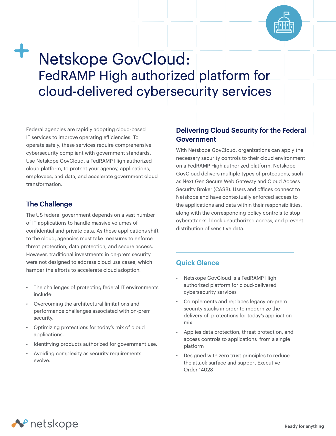New! Netskope GovCloud: FedRAMP High authorized platform for cloud ...